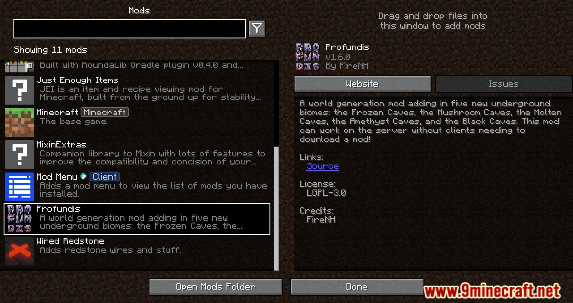 Profundis Mod - 1Minecraft