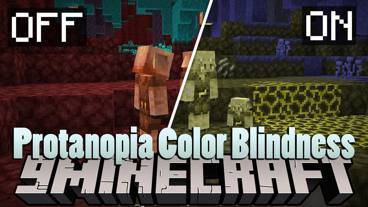 Protanopia Color Blindness Shaders - 1Minecraft